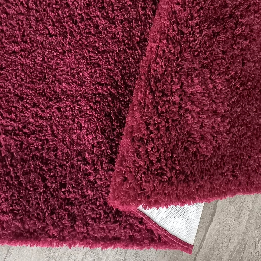 DY Červený neklouzavý koberec shaggy Camel Rozměr: 200x290 cm