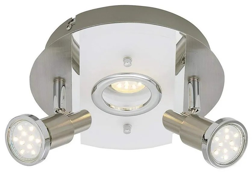 Briloner Briloner 3595-032 - LED Bodové svítidlo RIPOSO 1xLED/5W/230V + 2xGU10/3W BL0427