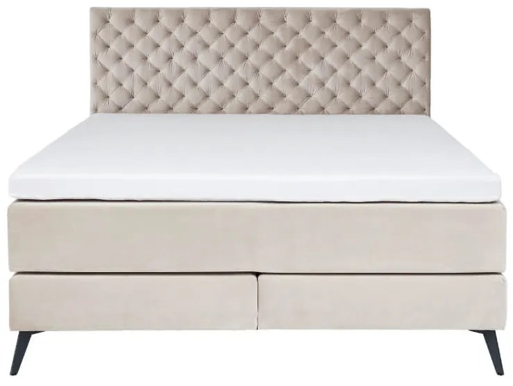 Boxspring postel oliver 160 x 200 béžová MUZZA