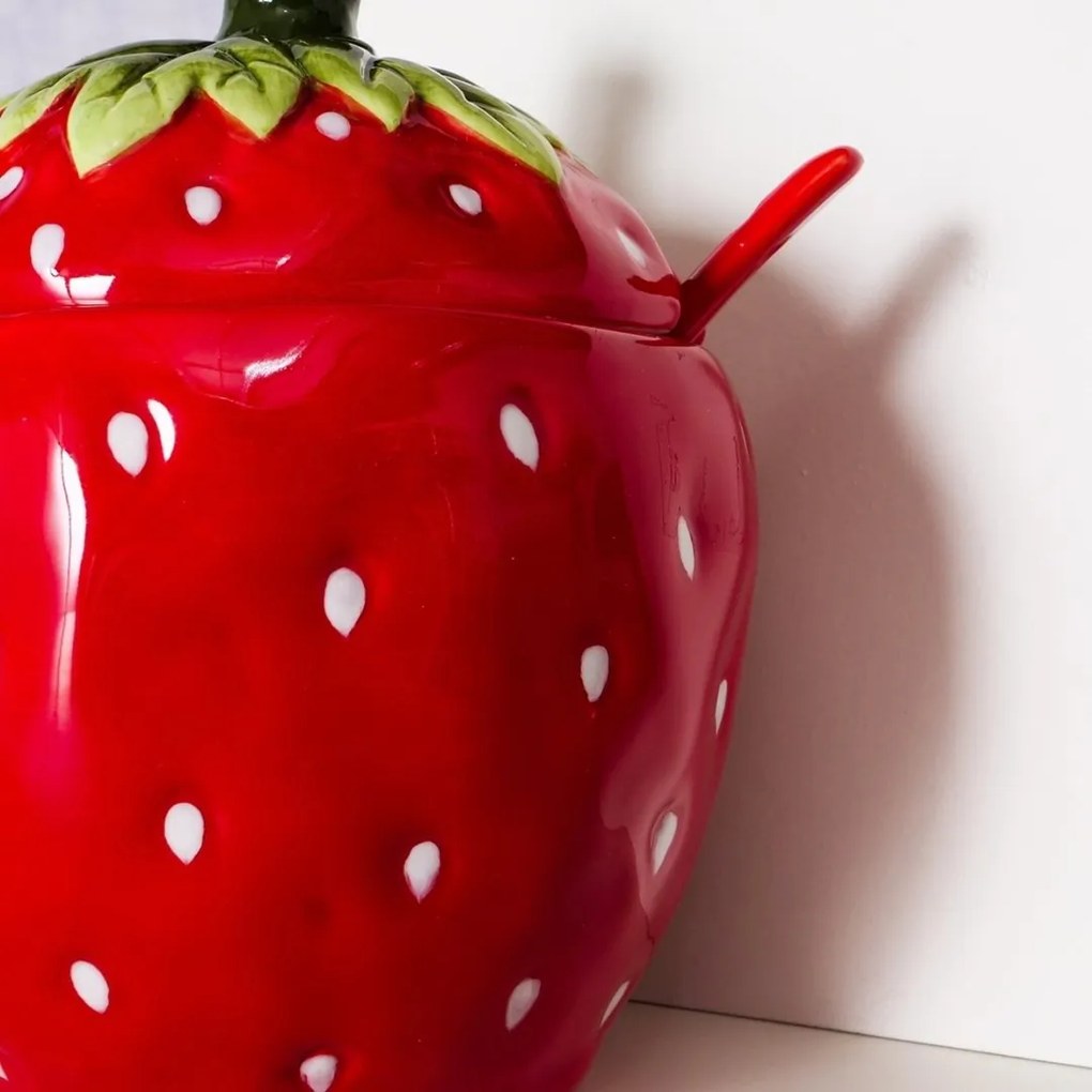 Keramická nádoba na džem Strawberry 380 ml