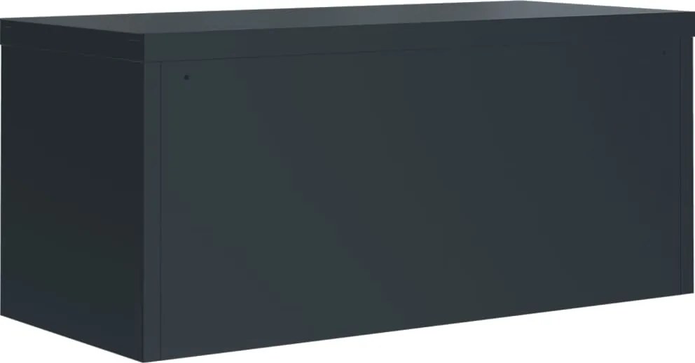 Kartotéka antracitová 90 x 40 x 145 cm ocel 3188330