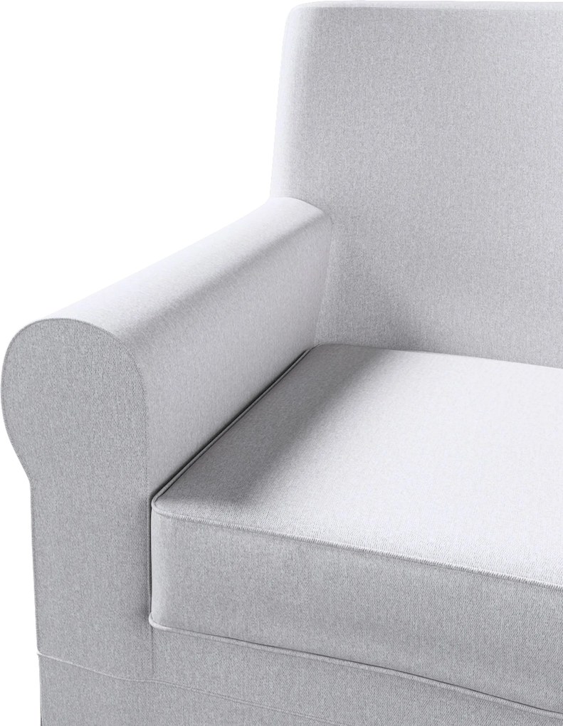 Potah na křeslo IKEA Ektorp Jennylund barva šedá látka pletený vzor