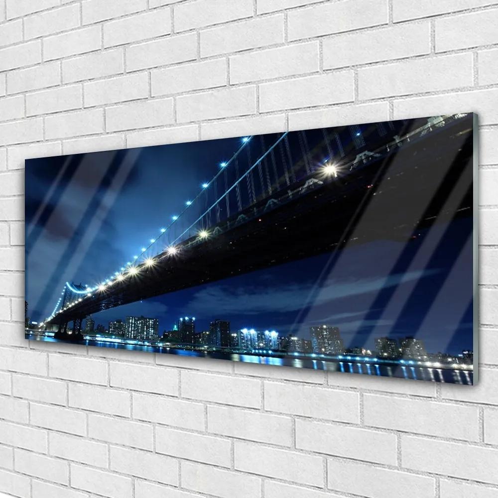 Plexisklo-obraz Most Město Architektura 125x50 cm