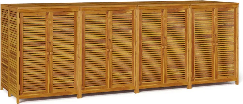 Zahradní úložný box 280 x 87 x 104 cm masivní akáciové dřevo 3155244