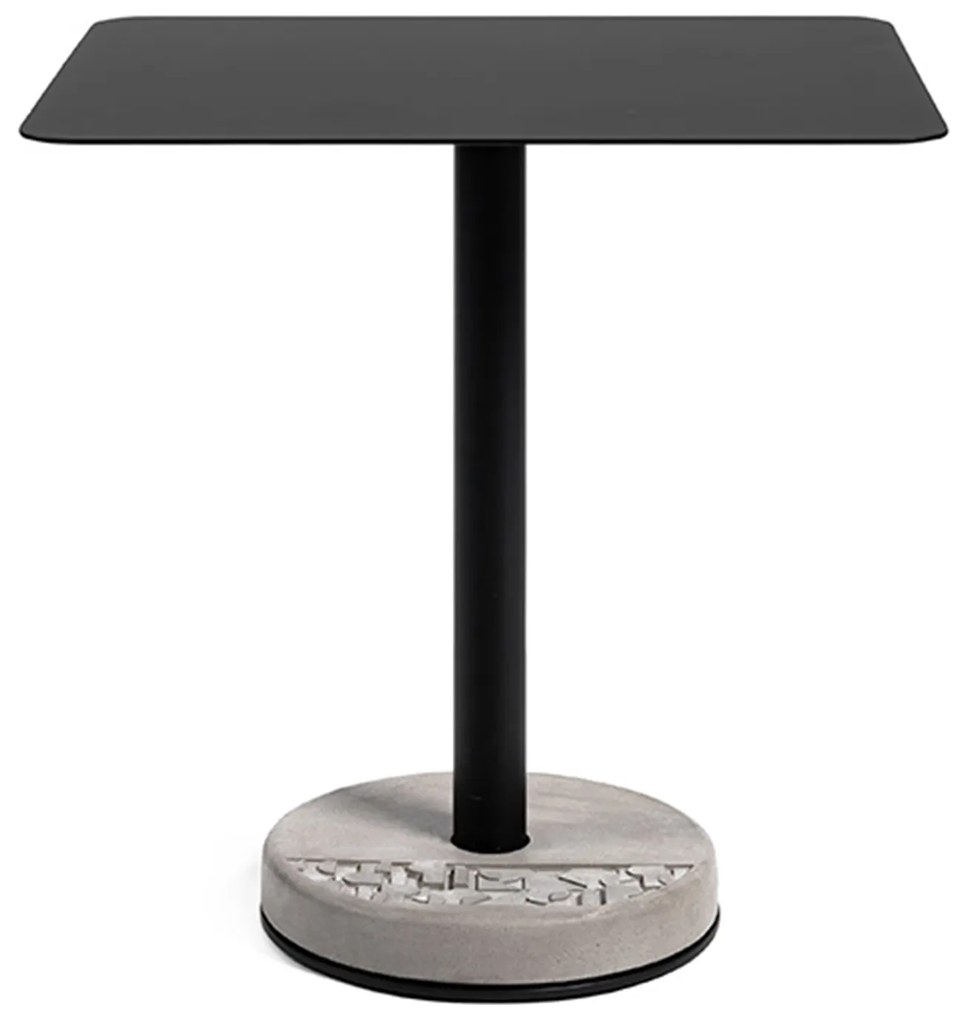 Lyon Beton jídelní stoly Donut Rectangular Bistro Table In Black