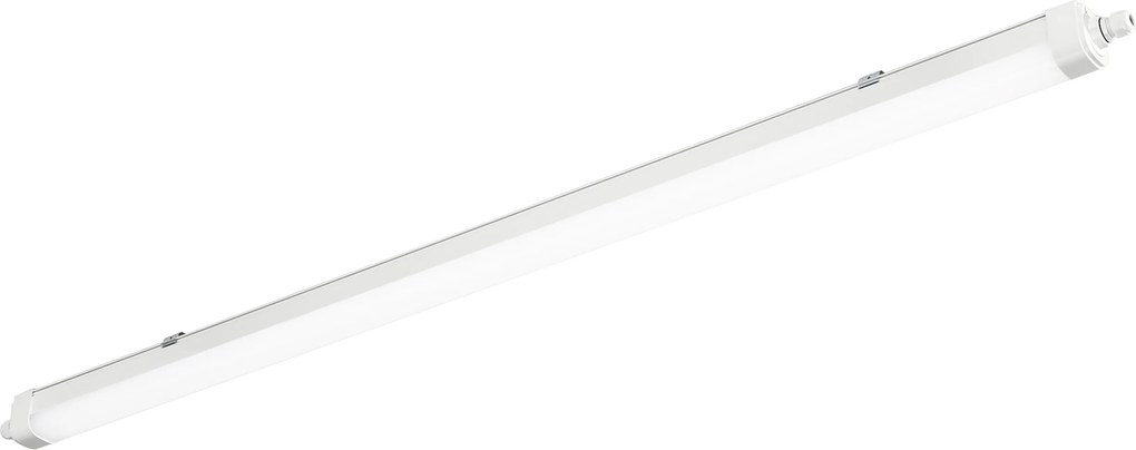 FAN LED-RUBIS-150 Vlhkotěsná stropní LED svítidlo Rubis (bílé, PC) 50 W, 6800 lm, CCT 3000 / 4000 / 6500 K, IP65, 1500 x 58 x 62 mm - FANEUROPE