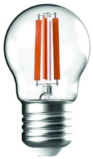 Prémiová retro LED žárovka E27 6,5W 806lm G45 teplá, filament, ekv. 60W, 3 roky