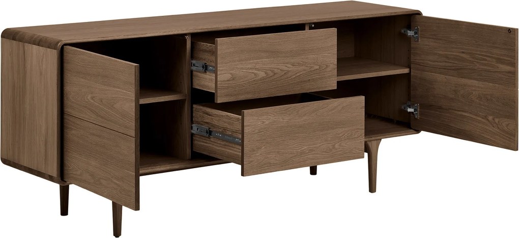 House Nordic Komoda DARWIN tmavě hnědá 180×45 cm 3150101