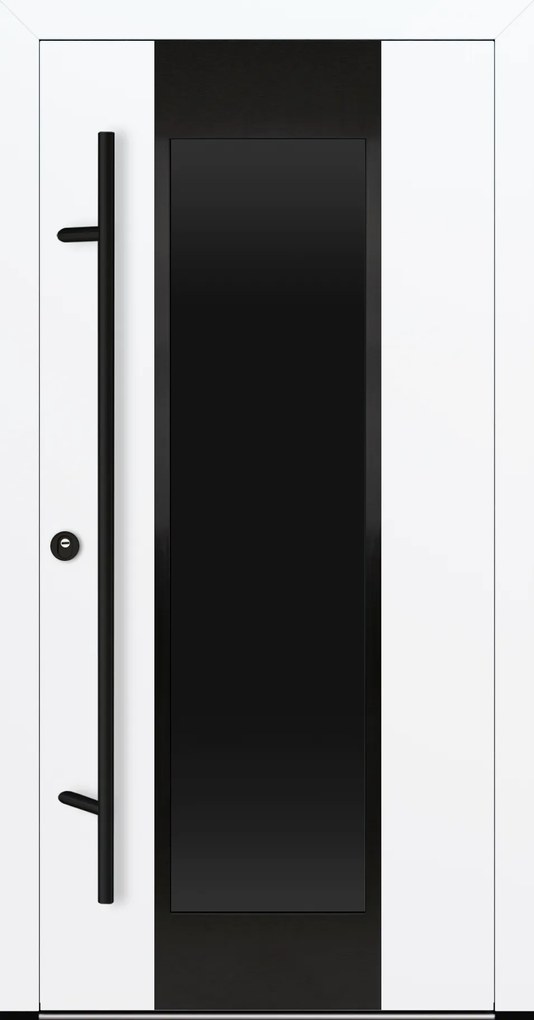 FM Turen - Feldmann & Mayer Vchodové dveře s ocelovým opláštěním FM Turen model DS28 blackline Orientace dveří: Levé, otevírání dovnitř, Dekor: Antracit, Standardní rozměr dveří včetně rámu: 98 cm x 208 cm - vnější rozměr rámu