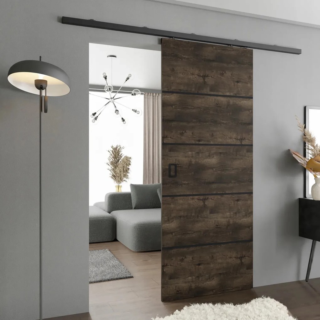 Posuvné dveře HS-45 WERDI PLUS 90 tmavý jasan