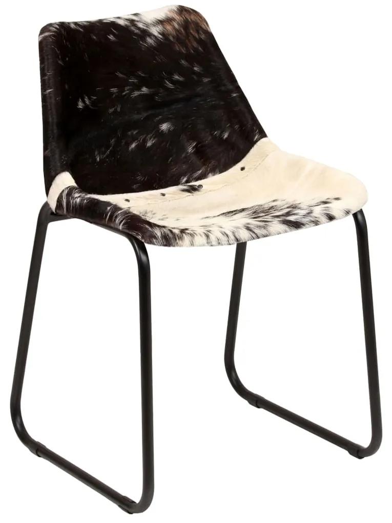 Jídelní židle - 2 ks - z pravé kozí kůže
