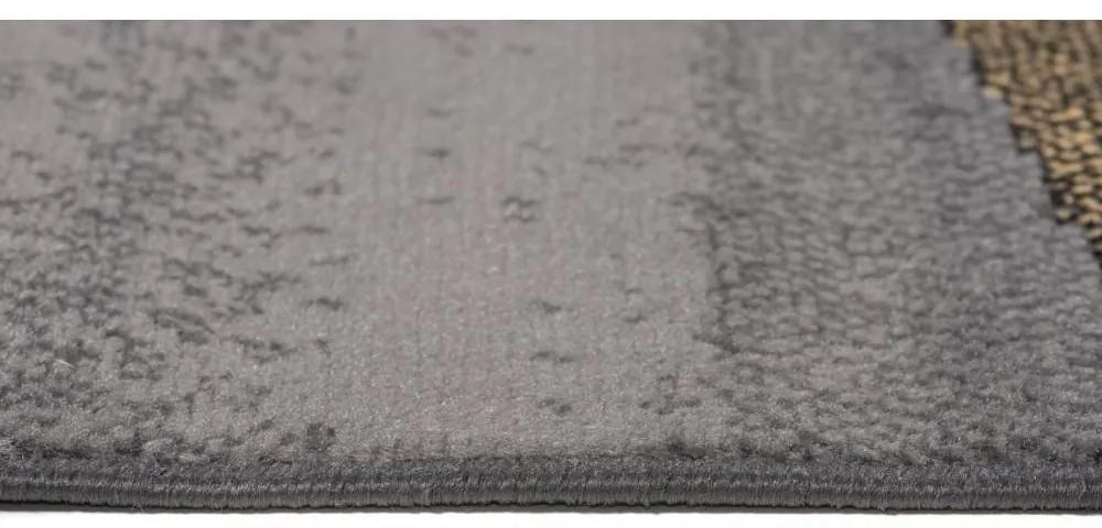Kusový koberec PP Candy šedožlutý 140x200cm