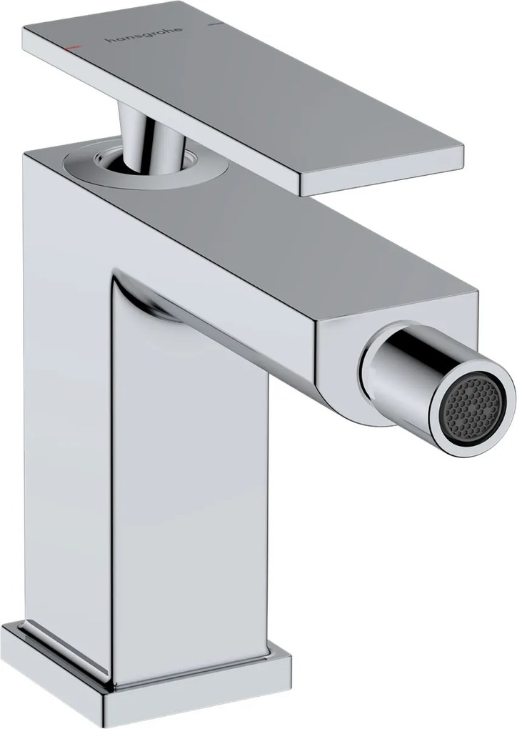 Hansgrohe Tecturis E, bidetová páková baterie s odtokovou soupravou s táhlem, chromová, HAN-73200000