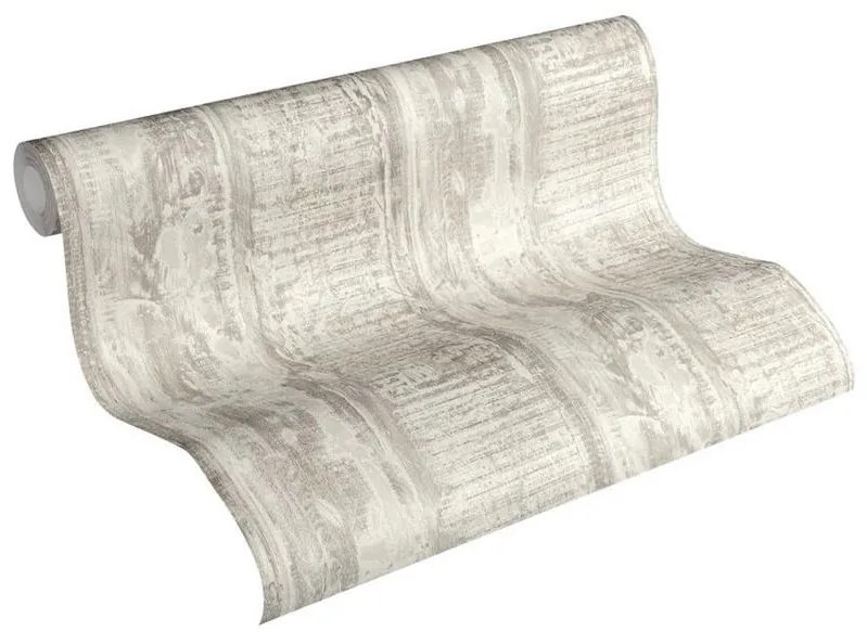 AS Creation Vliesová tapeta na zeď Best of Wood & Stone 2, 0,53x10,05m, 3541-34 - šedo krémové dřevěné desky