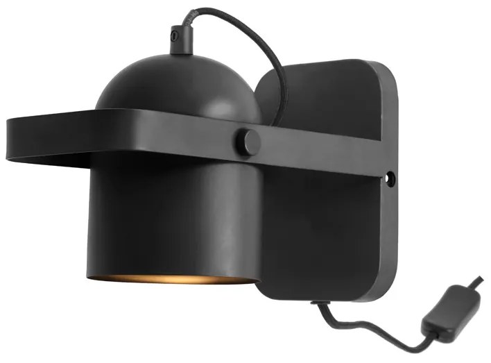 Villa Collection Lampa k upevnění na zeď Nesvik 15x10,7x23,5 cm Black