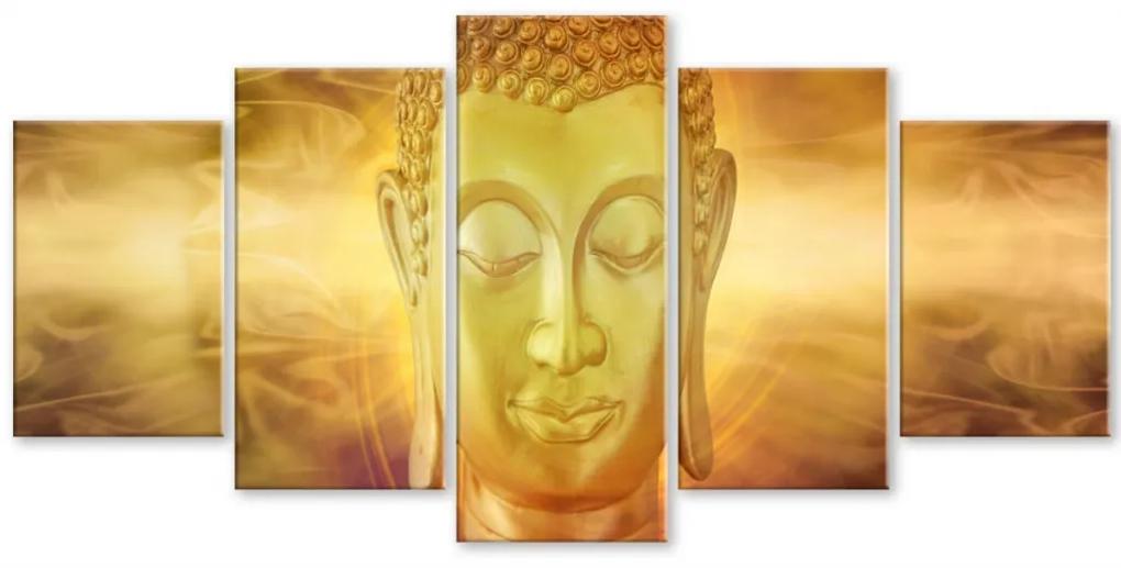 Malvis ® Obraz zlatý Buddha Velikost: 100x50 cm