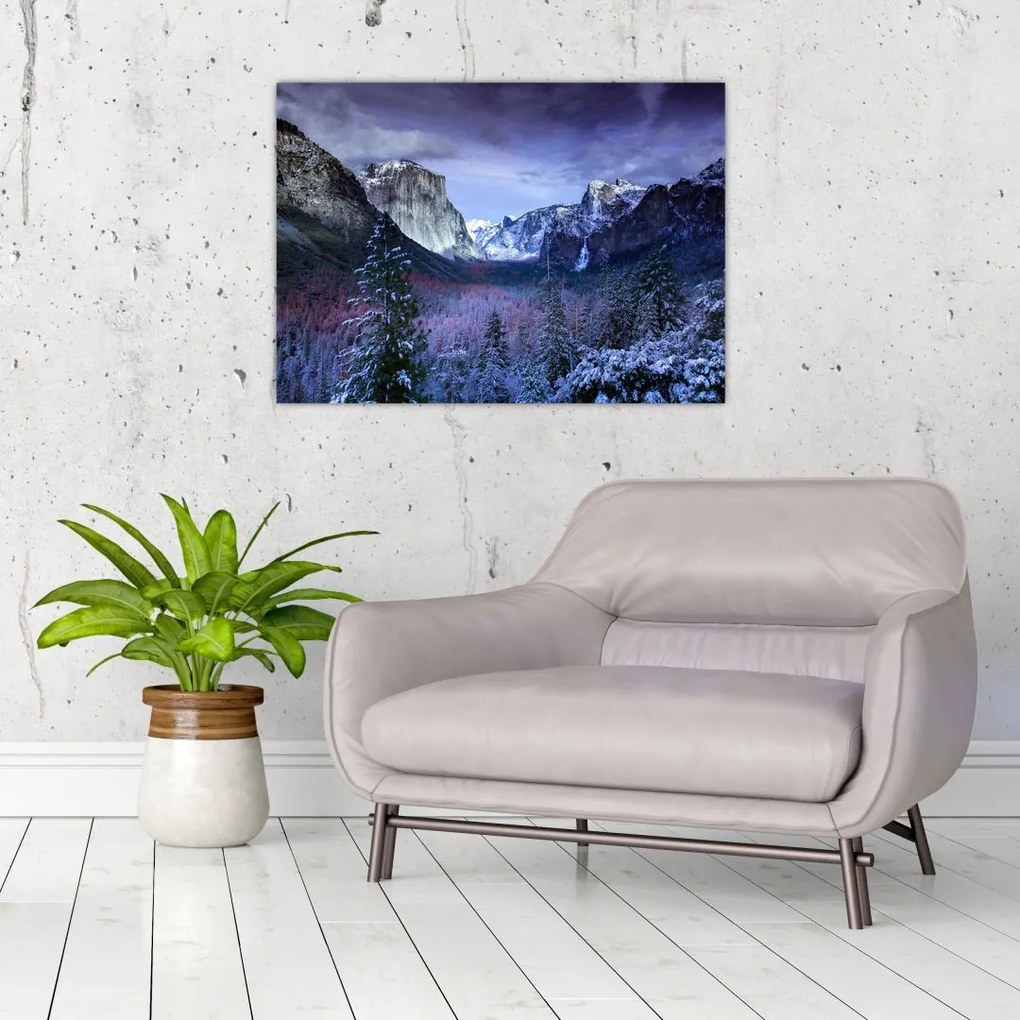 Skleněný obraz - Yosemite, USA (70x50 cm)