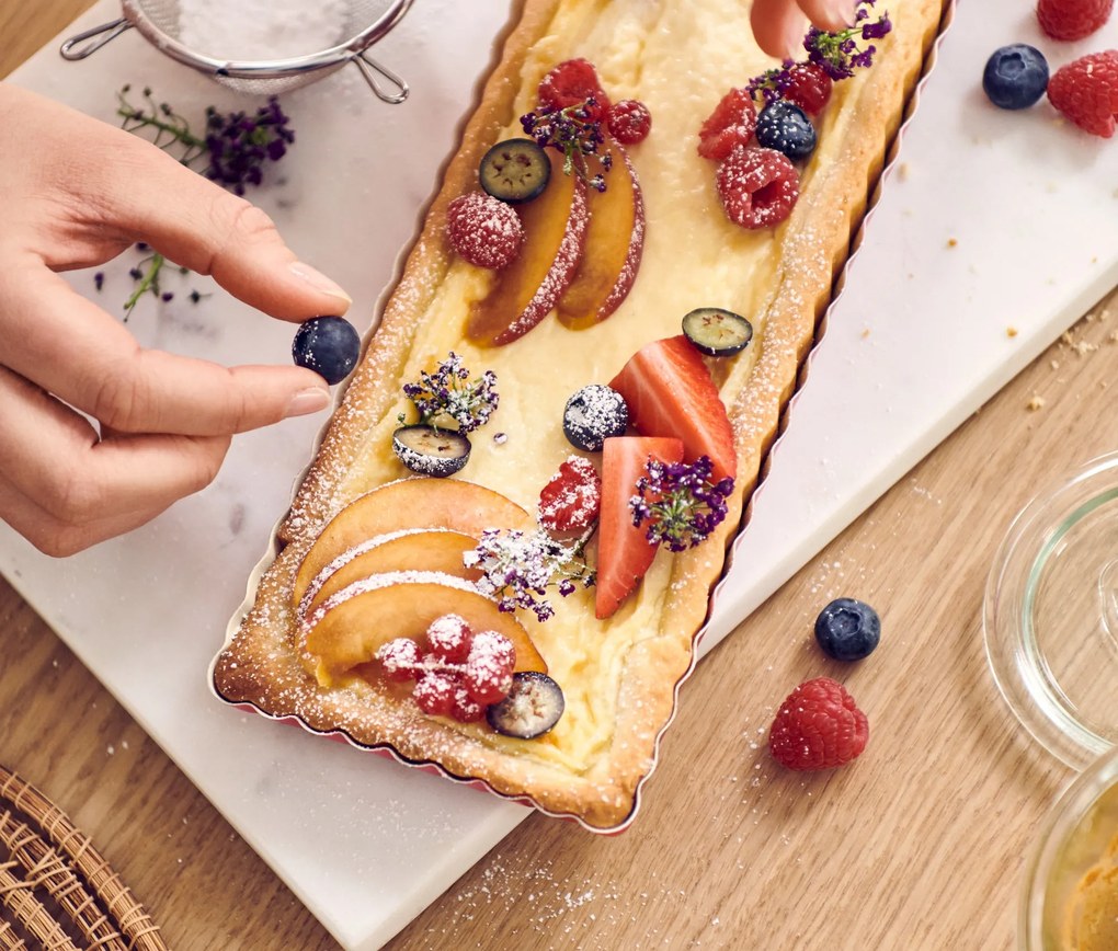 Tchibo - Forma na tarte - barva: bílá