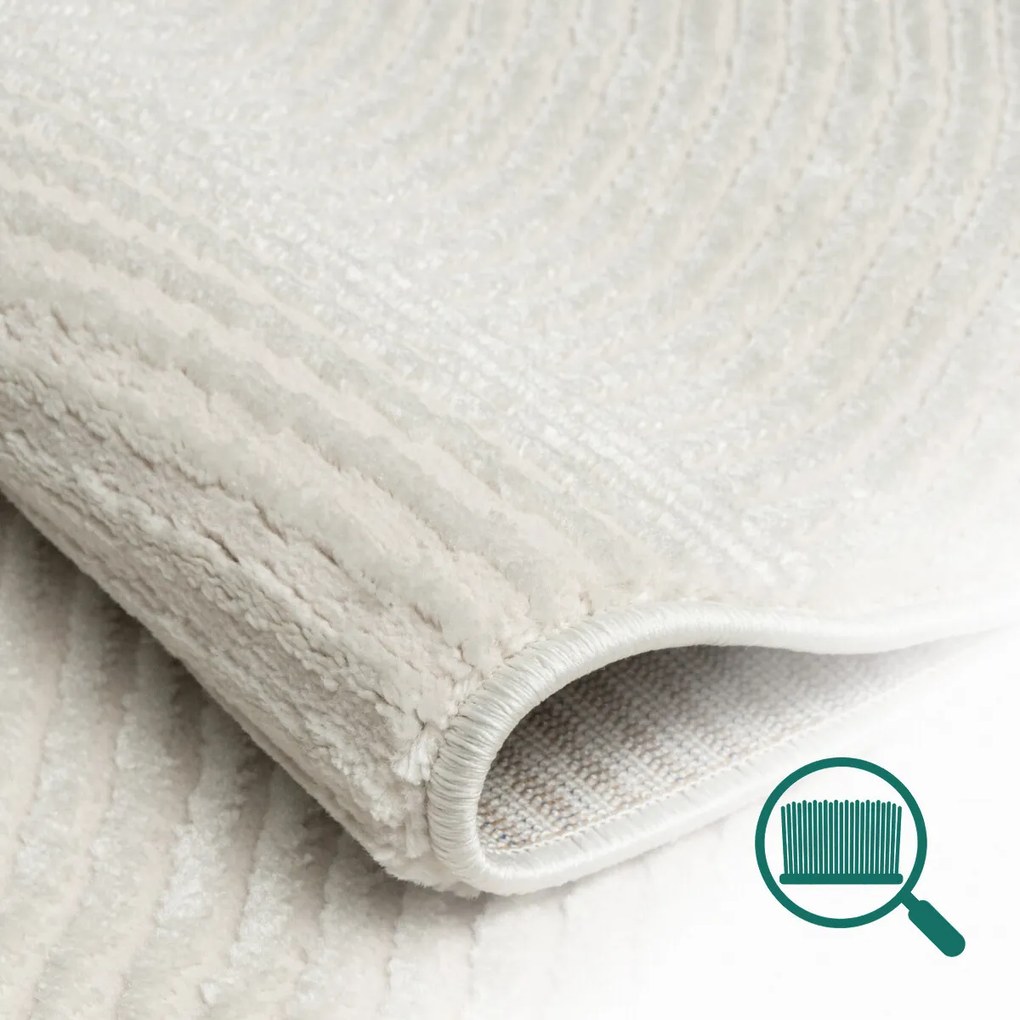 Angel Carpet, Kusový koberec Zafiro 25 Cream, 160x230, bílá, kancelář