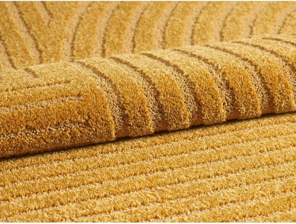 Okrově žlutý koberec 200x290 cm Whirl – ESTE