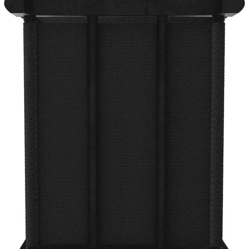 Výstavní police 9 přihrádek s boxy černá 103x30x107,5 cm textil - Default Title