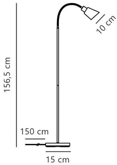 Nordlux - Stojací lampa MOLLI 1xE14/25W/230V
