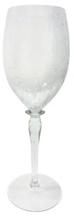 Krakelovaná sklenice na bílé víno