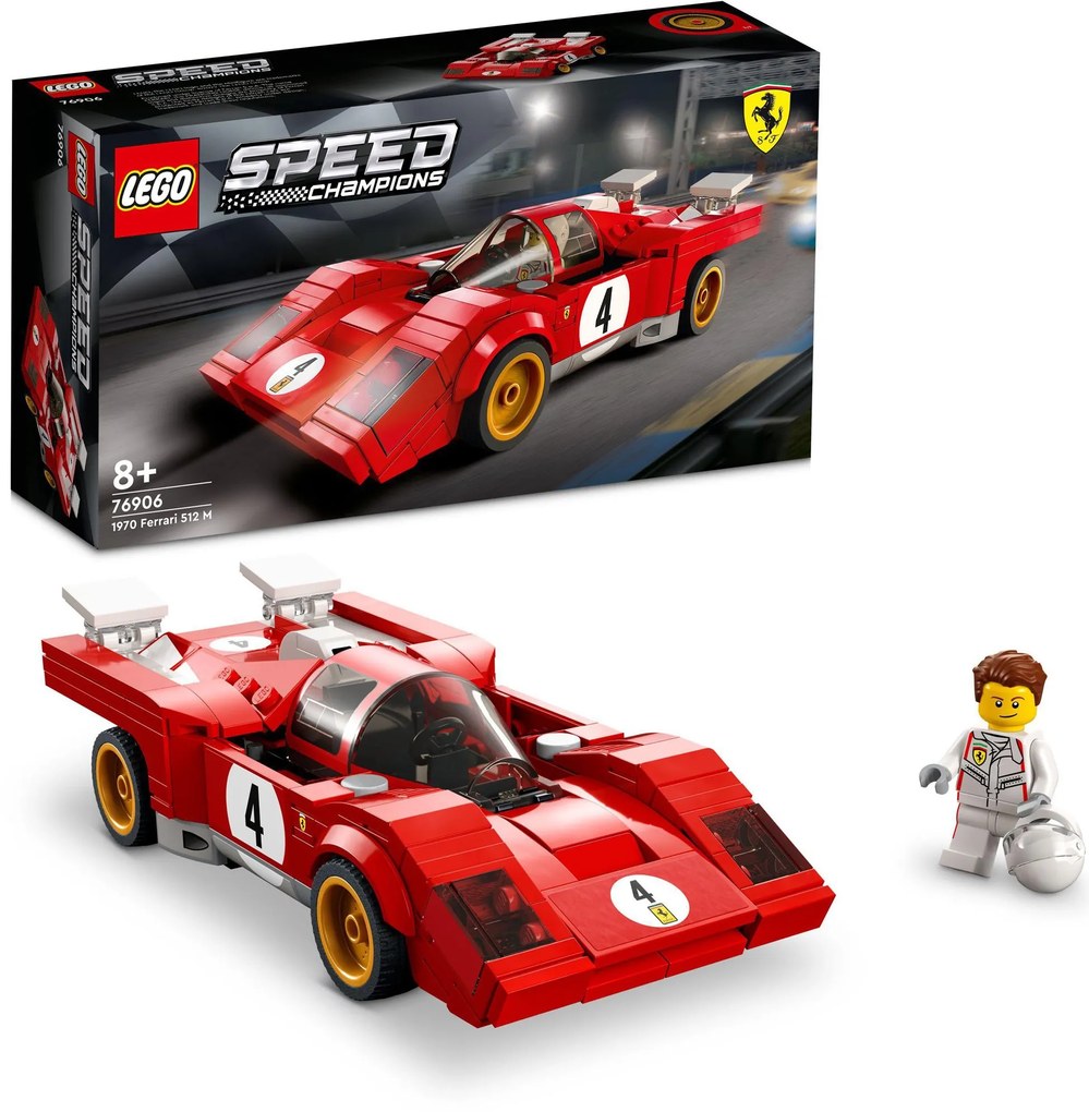 Lego stavebnice lego speed champions 76906 1970 ferrari 512 m