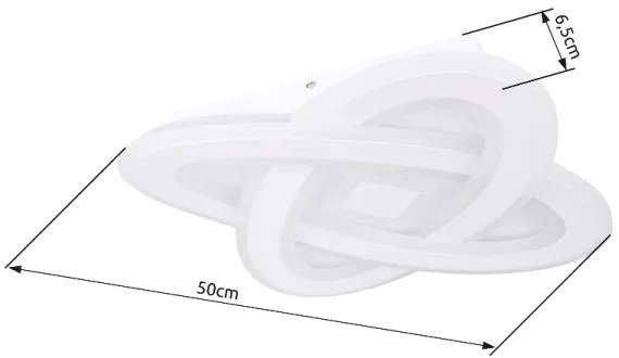 Globo 48287-36 - LED Stmív. stropní svítidlo LARIO LED/36W/230V pr. 50 cm + DO