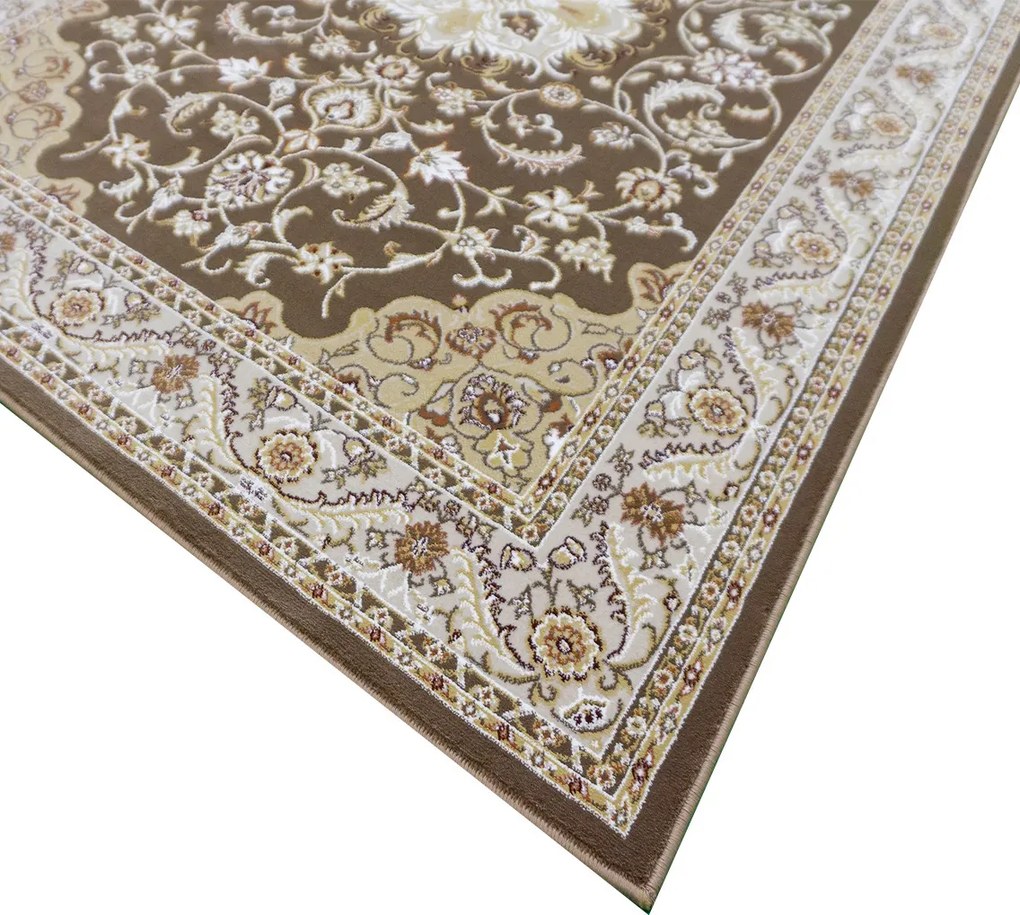 BE Koberec Shahrazad 4800 BROWN – hnědý obdélníkový Rozměr: 60x100 cm