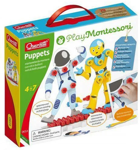 Quercetti Puppets nuts & bolts puppets postavičky se šroubky a matičkami