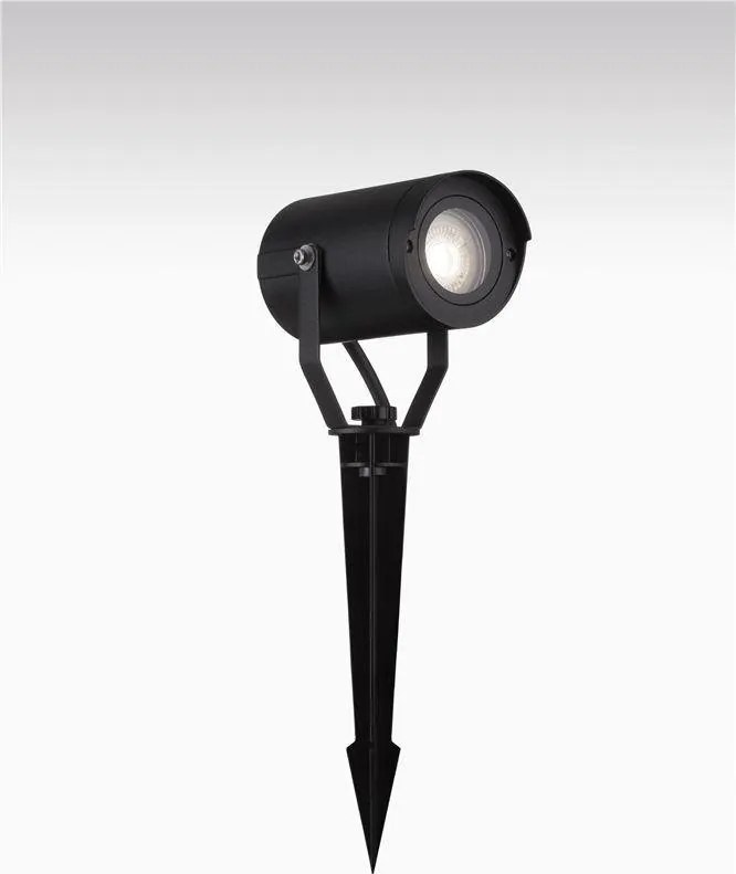 NV 9026127 Venkovní svítidlo s bodcem KIMIKO černý hliník a čiré sklo GU10 1x10W 220-240V bez žárovky IP54 - NOVA LUCE