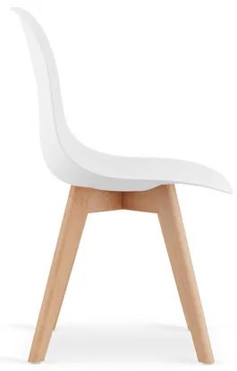 Židle KITO - buk/bílá