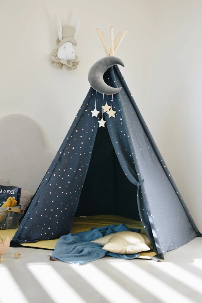 Vigvam design Teepee Vesper - ČTVERCOVÉ s podlážkou