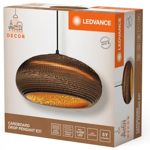 Ledvance - Lustr na lanku DECOR CARDBOARD 1xE27/15W/230V pr. 40 cm