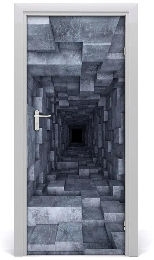 Samolepící fototapeta na dveře Tunel 75x205 cm