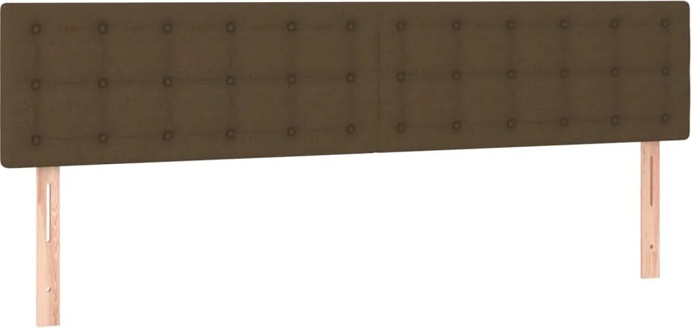 Box spring postel s matrací tmavě hnědá 160x200 cm textil 3140388