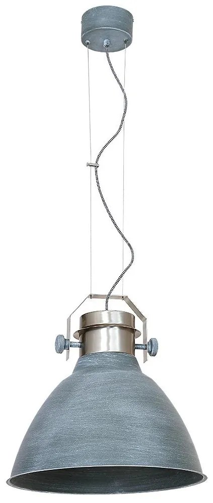 Luminex Lustr EDGAR 1 1xE27/60W beton nikl LU5511