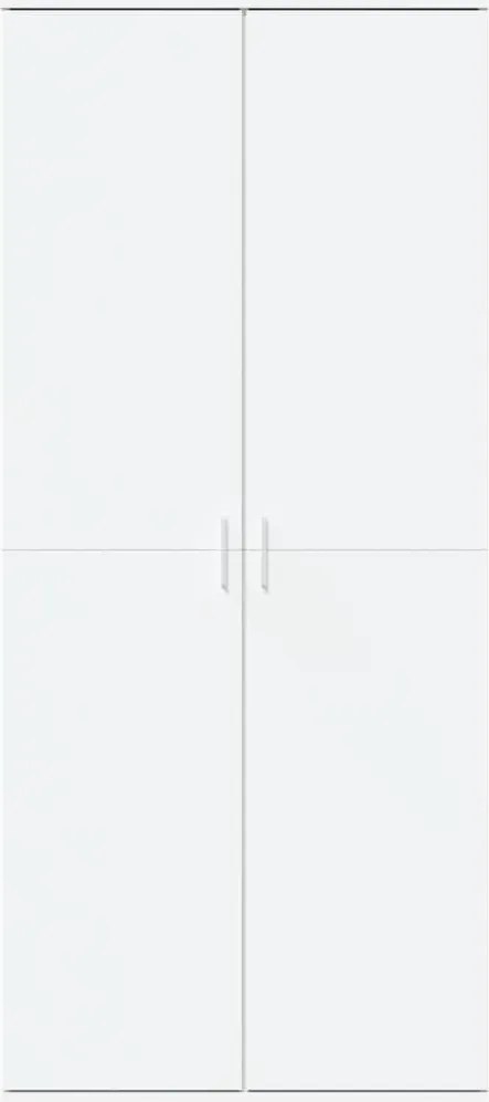 Skříň highboard bílá 80 x 35 x 180 cm kompozitní dřevo 3276651