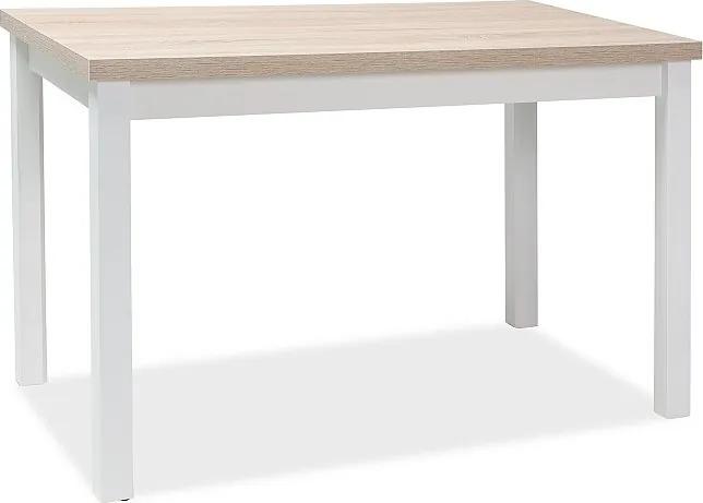 Casarredo - Komfort nábytek Jídelní stůl ADAM 100x60, dub sonoma/bílá mat
