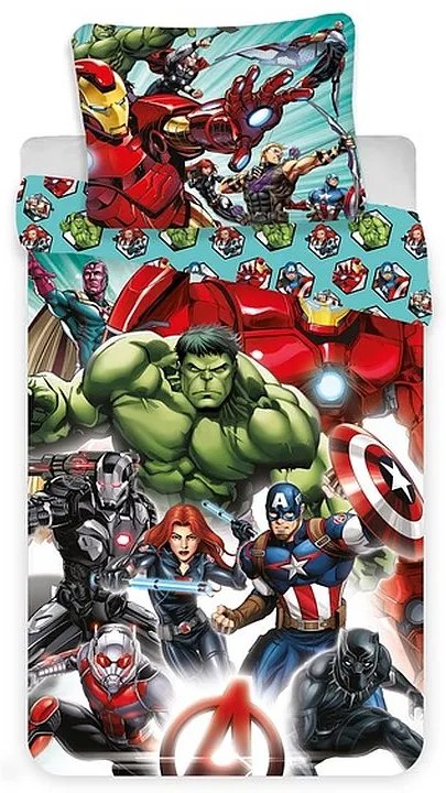 JERRY FABRICS Povlečení Avengers comics 100% Bavlna 140/200, 70/90 cm