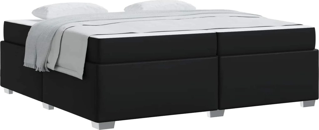 Rám postele Černá 200 x 200 cm PVC 3399250