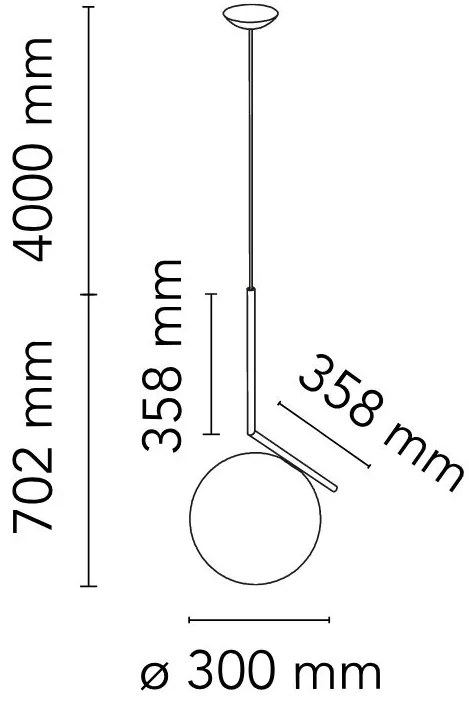 Flos IC Lights S2, designové závěsné svítidlo, 1x205W E27, černá, Ø 30cm