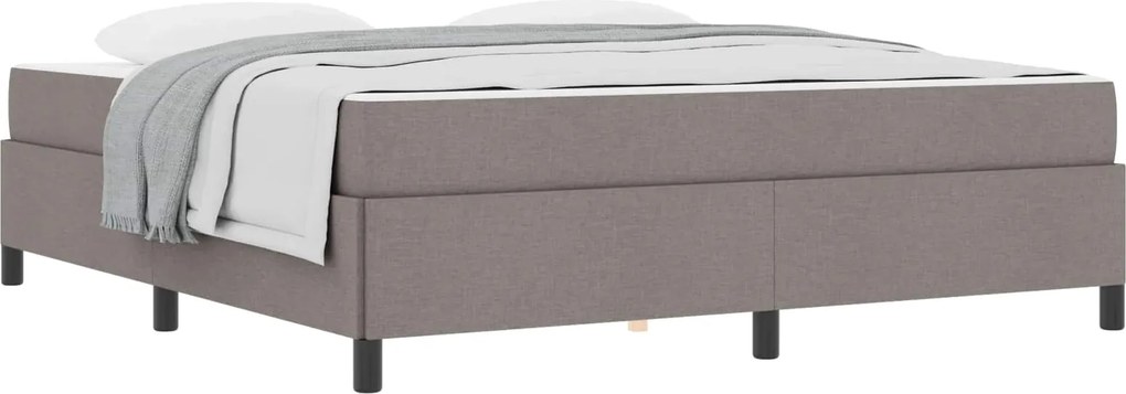 Postel s boxspringem Taupe 180 x 200 cm textil 3398882