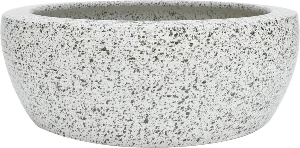 Umyvadlo na desku šedé kulaté Φ 41 x 14 cm keramika 155064