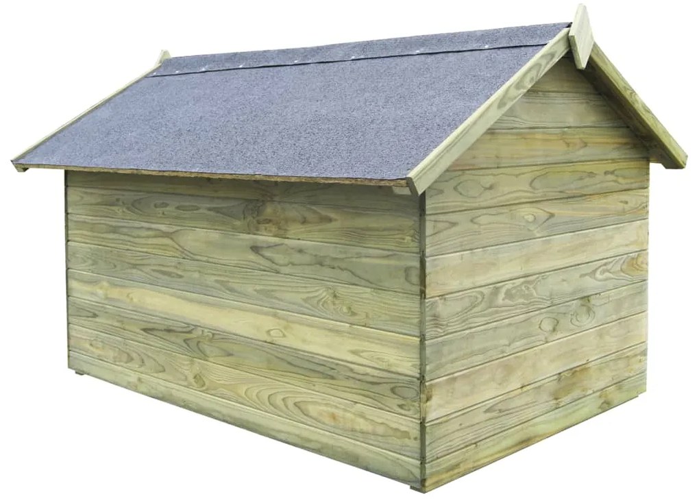 Zahradní psí bouda s otevírací střechou impregnovaná borovice - Default Title