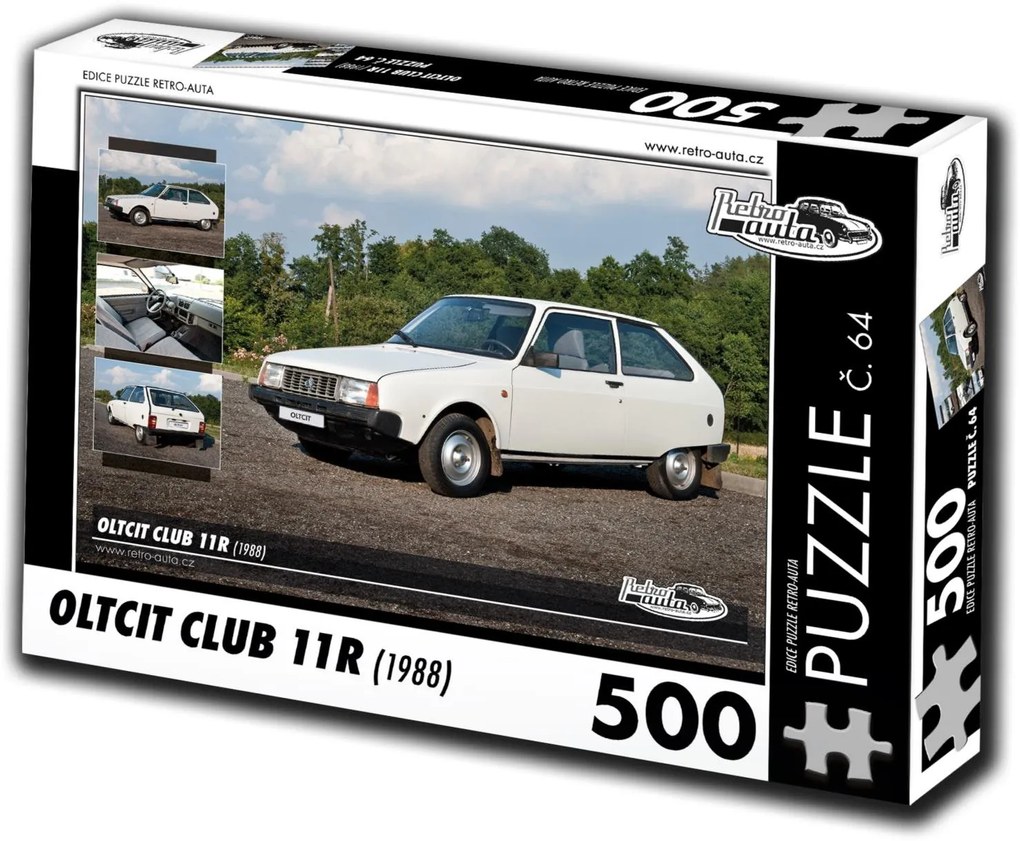 Puzzle retro-auta puzzle č. 64 oltcit club 11r (1988) 500 dílků