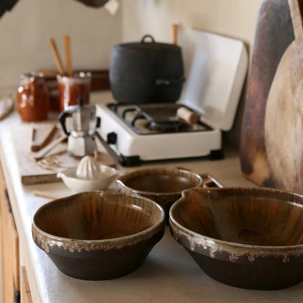 Tmavě hnědá mísa z kameniny Poterie – Casafina