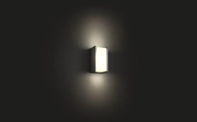 PH 16472/93/P0 Hue White venkovní nástěnné svítidlo Philips Turaco 16472/93/P0 antracitové, 2700K - PHILIPS HUE (915003761403)