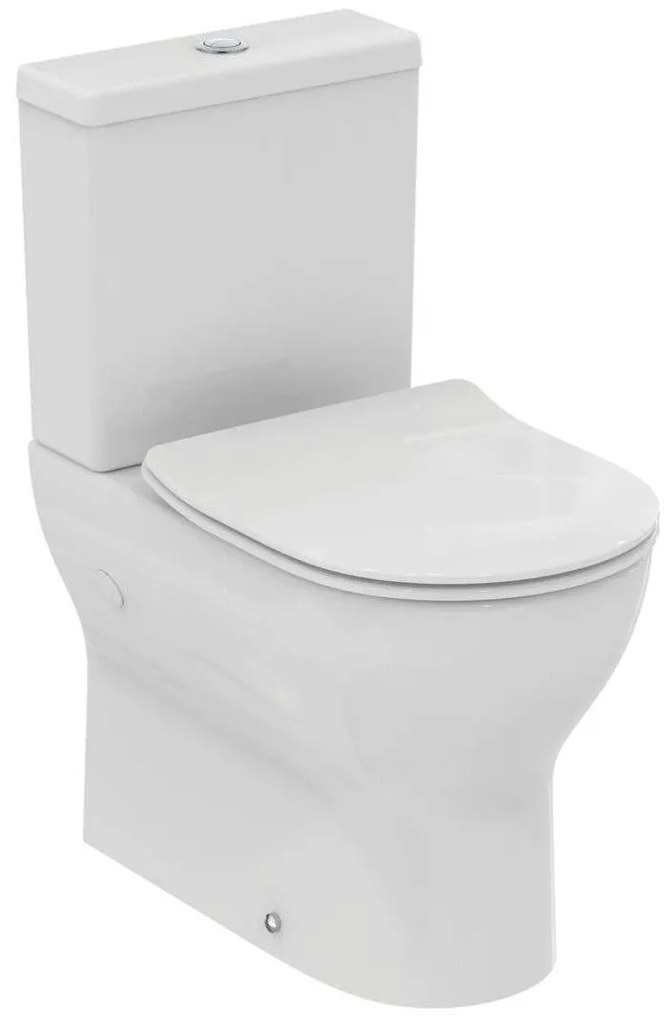 Ideal Standard Eurovit - WC kombi se sedátkem SoftClose, vario odpad, RimLS+, bílá E336301